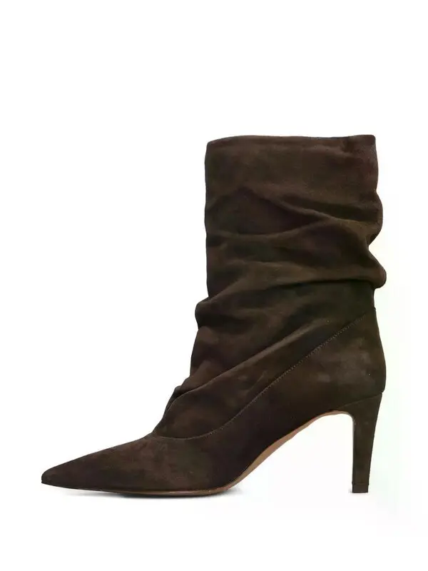 THE SELLER Suede Pointed-toe Stiletto Boots