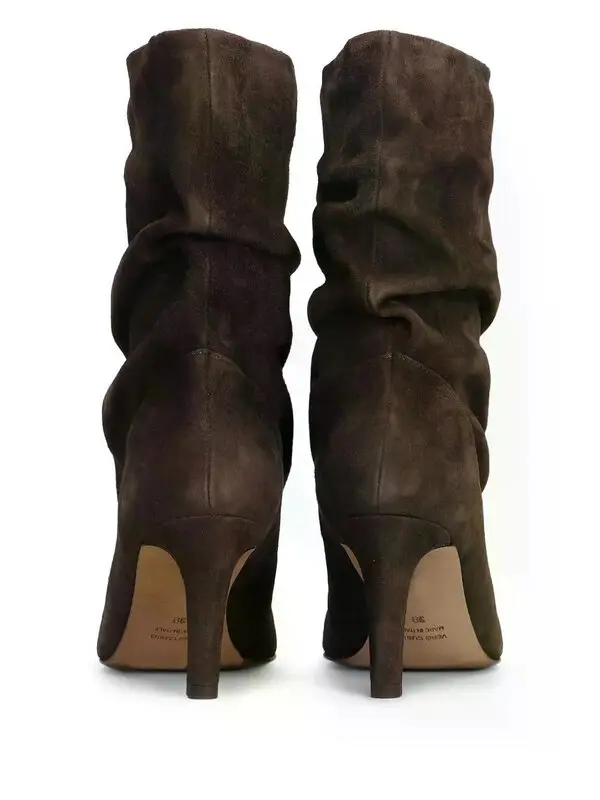 THE SELLER Suede Pointed-toe Stiletto Boots