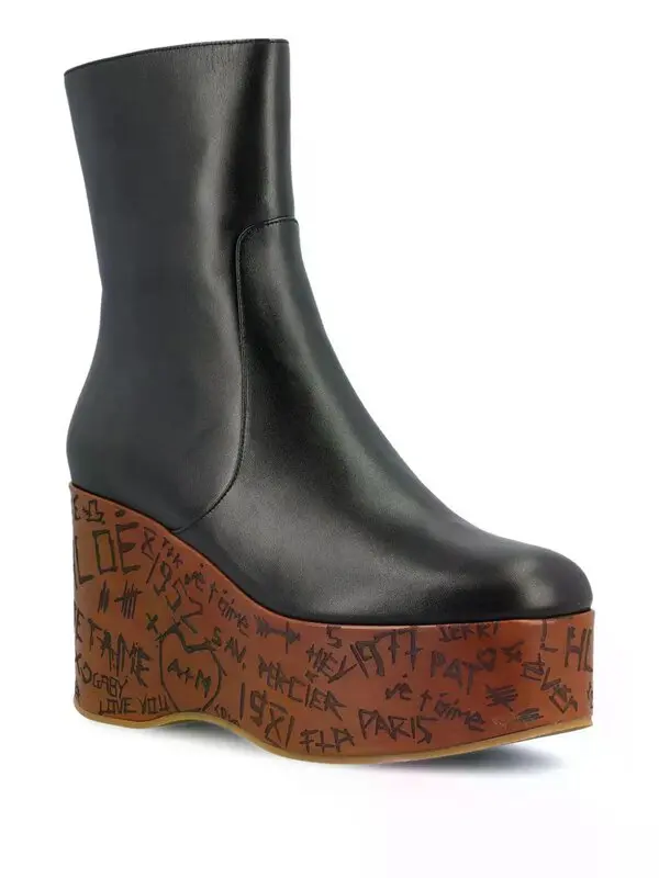 Chloé 80mm Maxime Boots - Black
