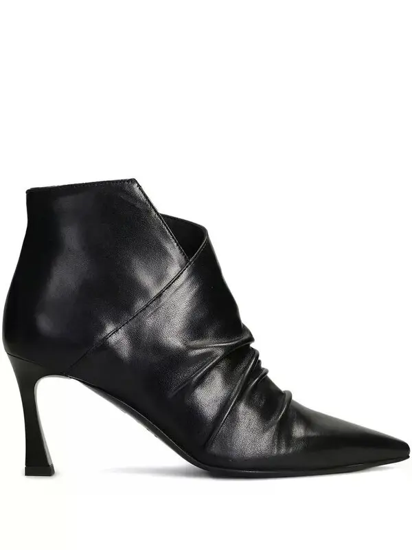 THE SELLER 80mm Ruched Pointed-toe Ankle Boots