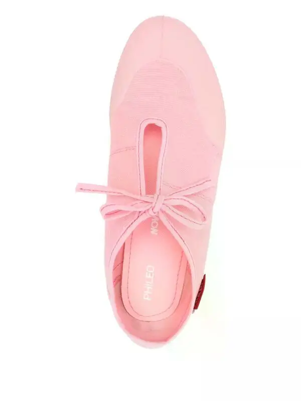 PHILEO Lace-up Ballet Flats