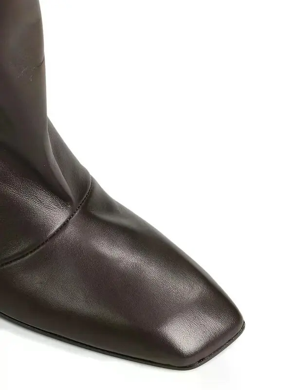 Vicini Square-toe Boots - Brown