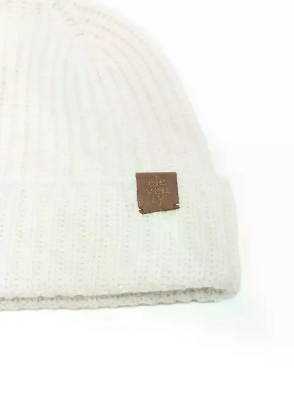 Eleventy Ribbed Cashmere Beanie - Neutrals