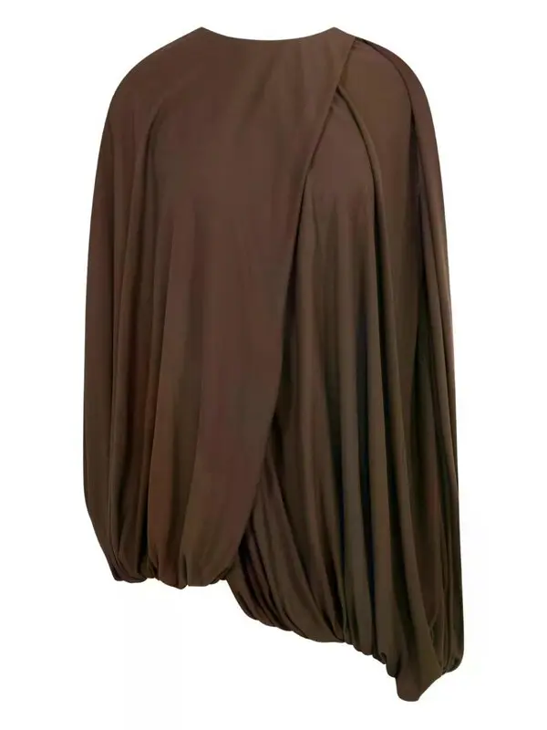 Loewe Draped Blouse - Brown