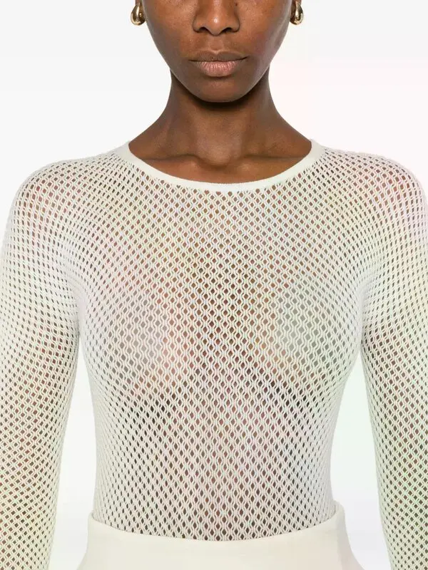 Wardrobe.NYC Mesh-knit Bodysuit