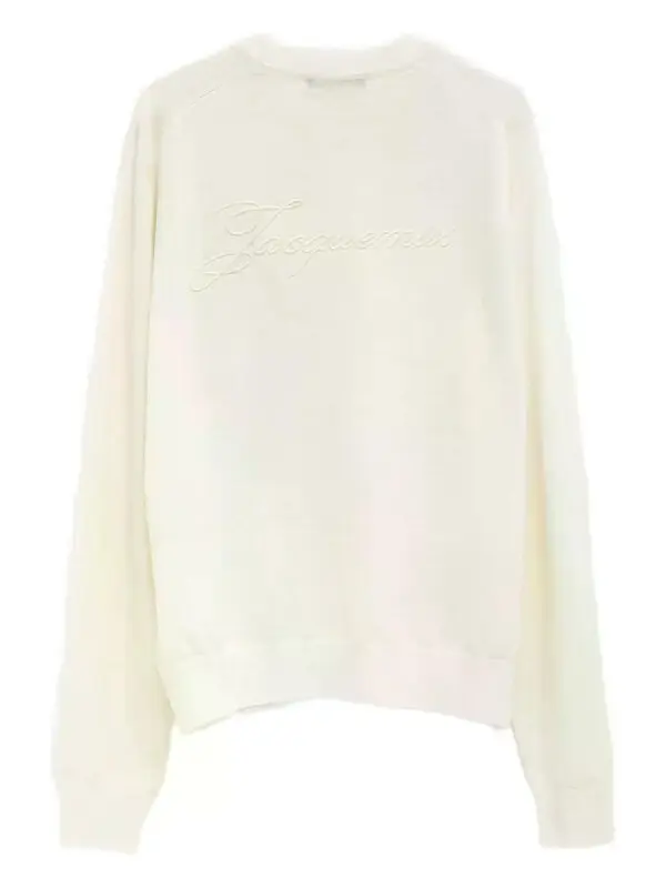 Jacquemus Embroidered Crew Neck Jumper - Neutrals
