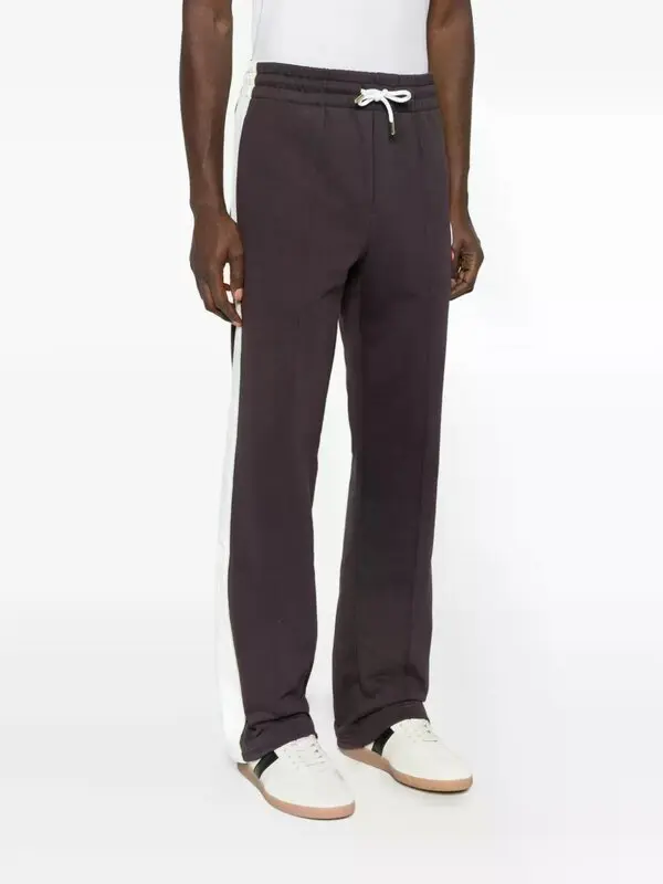 Casablanca Side-stripe Cotton Trousers - Purple