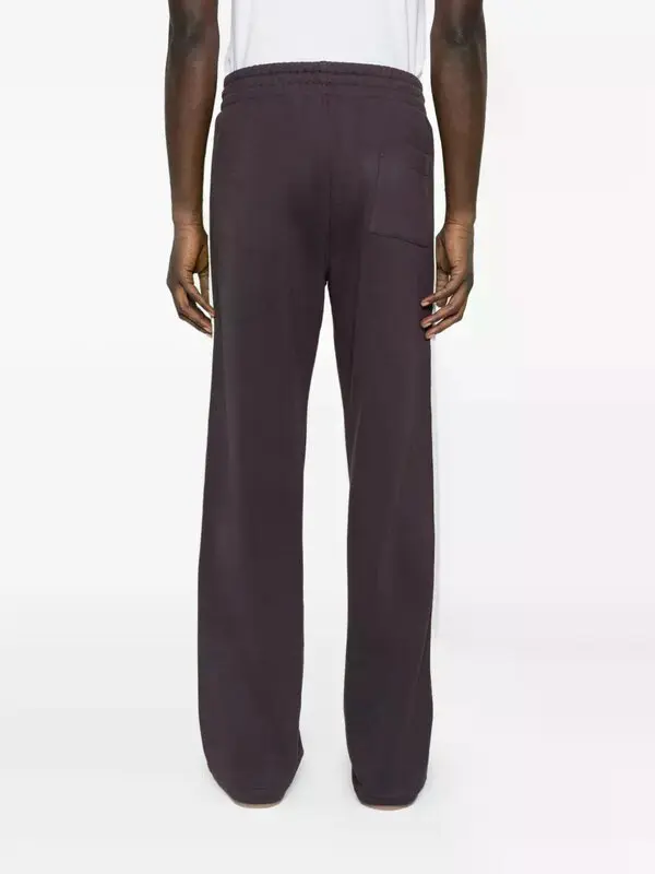 Casablanca Side-stripe Cotton Trousers - Purple