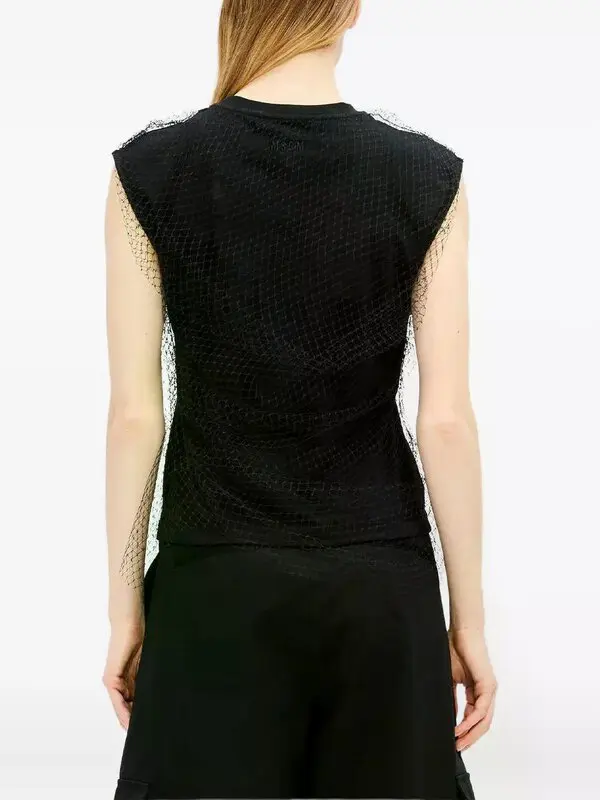 MSGM Mesh-overlay Tank Top