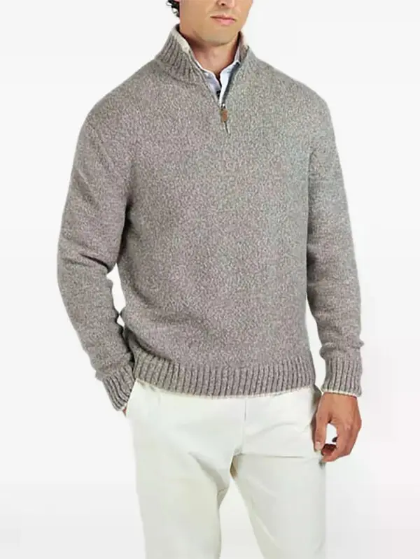 Paul & Shark Half-zip Sweater - Neutrals