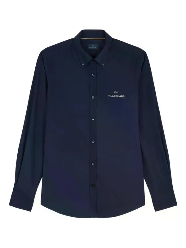 Paul & Shark Embroidered-logo Shirt - Blue