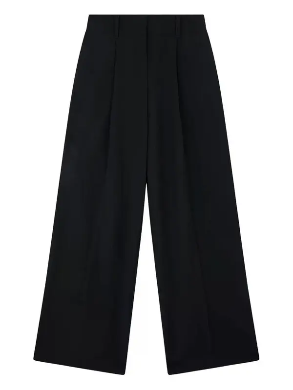 Paul & Shark Pleated Wide-leg Trousers