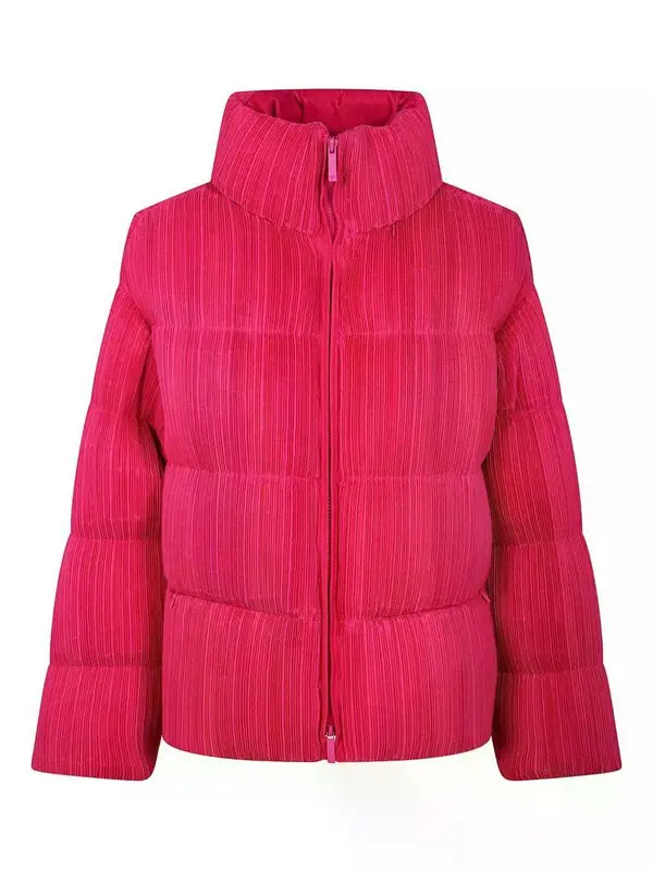 Emporio Armani Plissé-effect Padded Coat