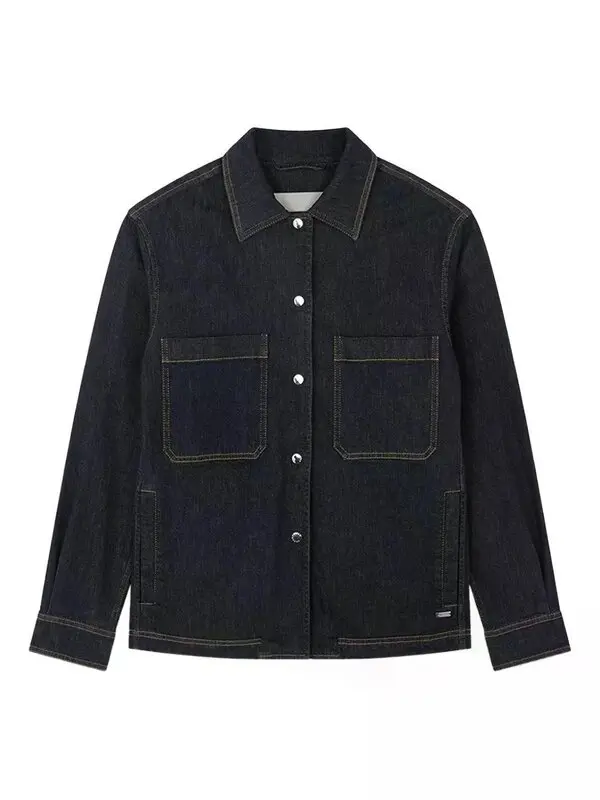 Paul & Shark Denim-effect Stretch Cotton Overshirt