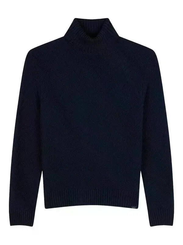 Paul & Shark Turtleneck Wool Sweater - Blue