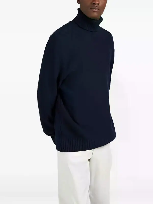 Paul & Shark Turtleneck Wool Sweater - Blue