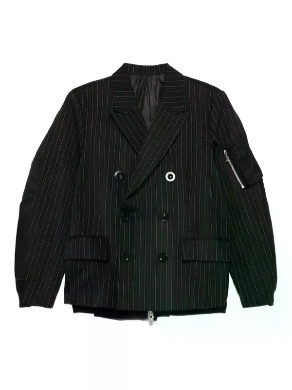 Sacai Pinstripe Double-breasted Jacket