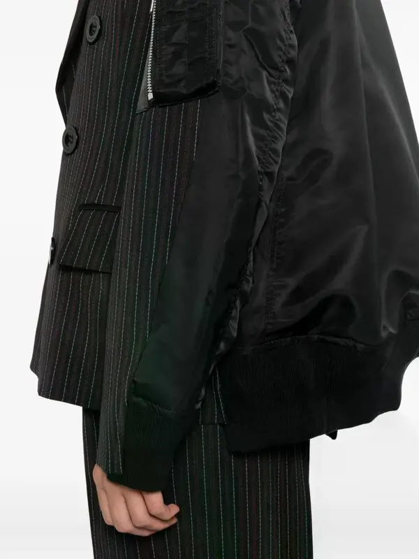 Sacai Pinstripe Double-breasted Jacket
