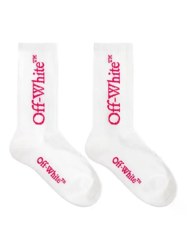 Off-White Logo-embellished Socks - White