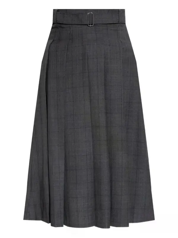 Officine Générale Pleated Checked Skirt