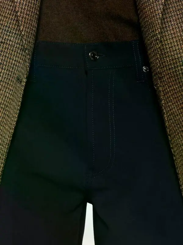 Emporio Armani Logo-detail Trousers - Blue