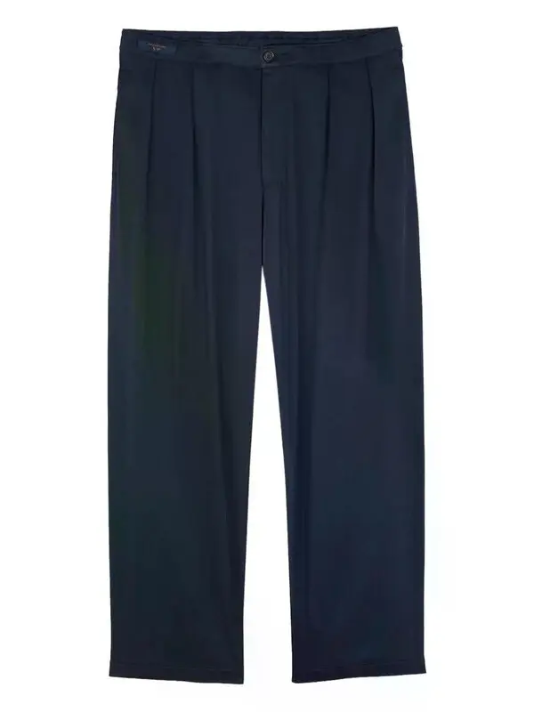 Paul & Shark Pleated Straight-leg Trousers