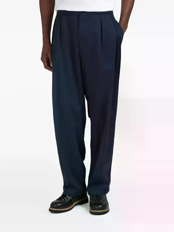 Paul & Shark Pleated Straight-leg Trousers