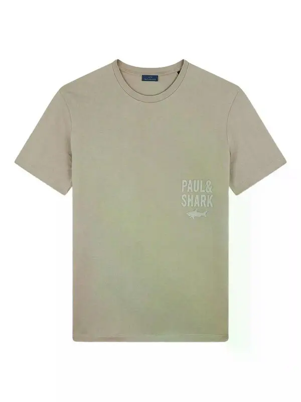 Paul & Shark Embroidered-logo T-shirt - Neutrals