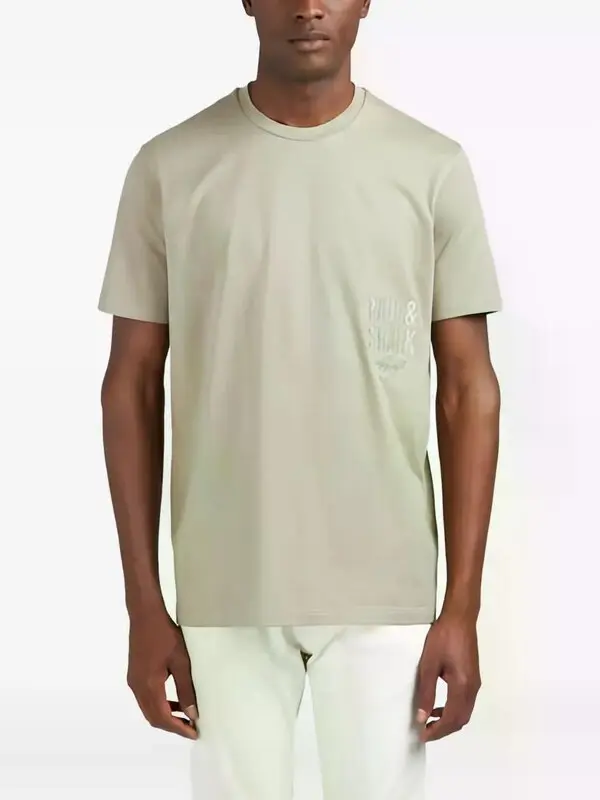 Paul & Shark Embroidered-logo T-shirt - Neutrals