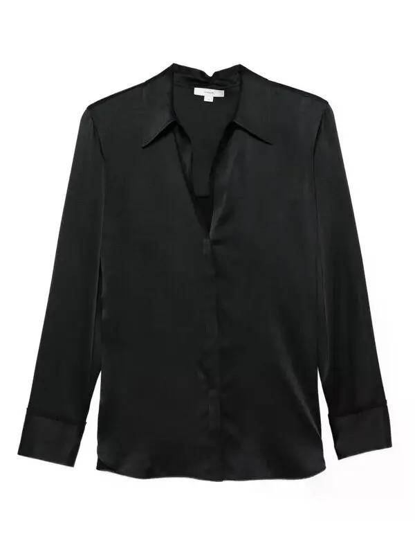 Vince Satin Button-down Shirt