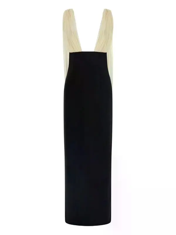 ARMARIUM V-neck Maxi Dress - Black