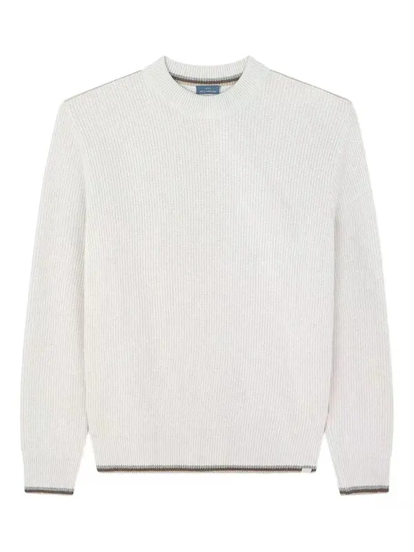 Paul & Shark Ribbed Crew-neck Sweater