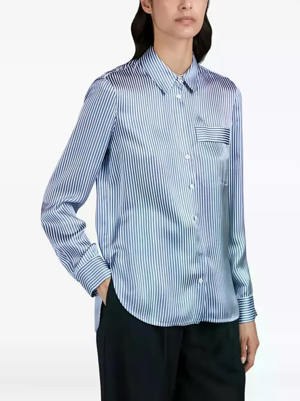 Paul & Shark Silk-blend Striped Shirt