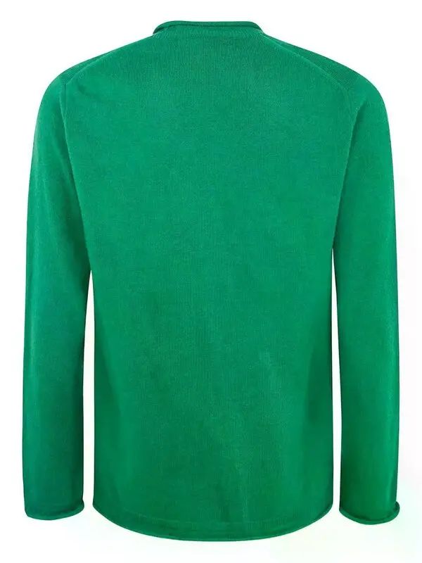 Comme Des Garçons Crew-neck Wool Sweater - Green