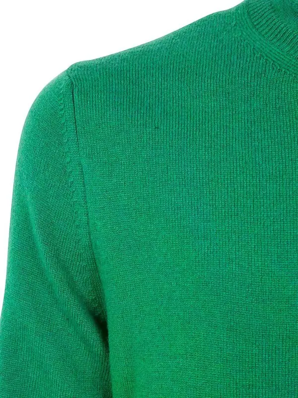 Comme Des Garçons Crew-neck Wool Sweater - Green