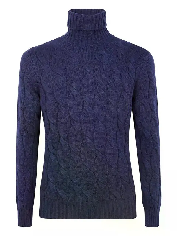 BARBA NAPOLI Cable-knit Turtleneck Sweater
