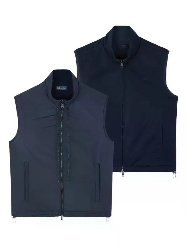 Paul & Shark Reversible Zip-fastening Gilet - Blue