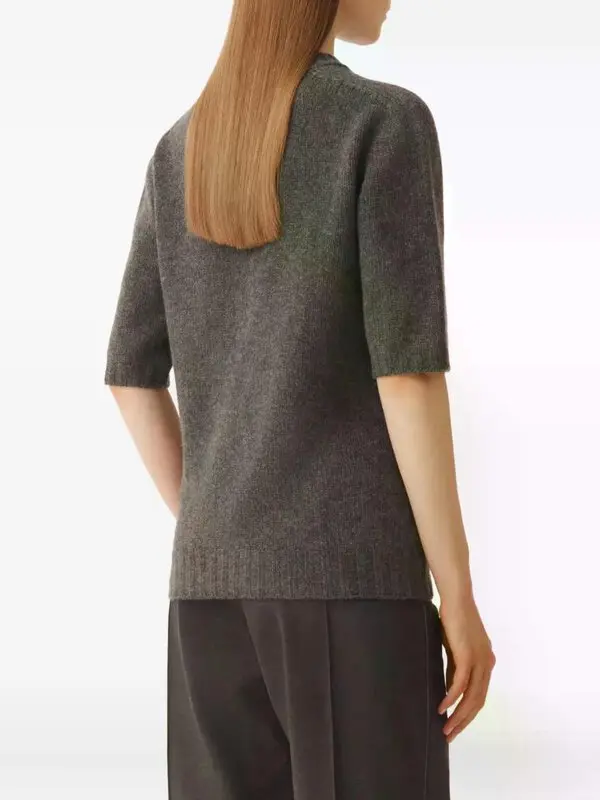 Fabiana Filippi Short Sleeve Sweater - Grey