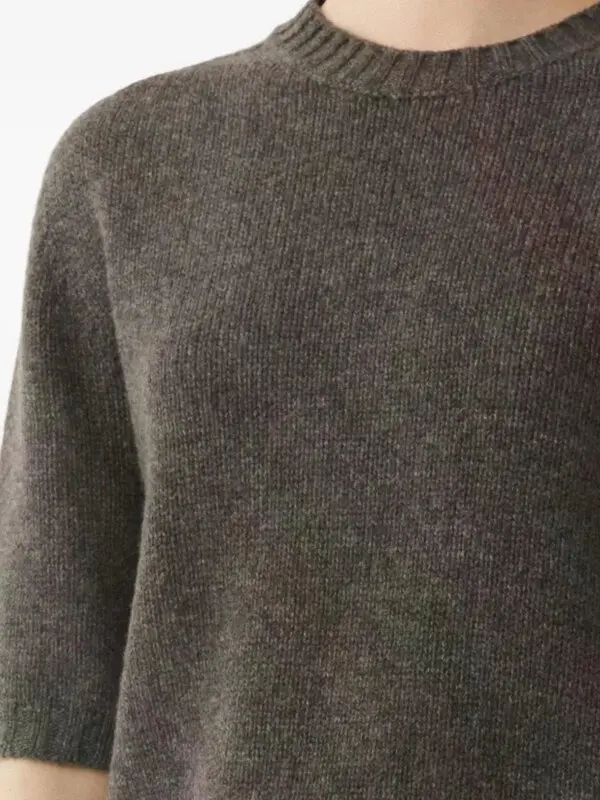 Fabiana Filippi Short Sleeve Sweater - Grey
