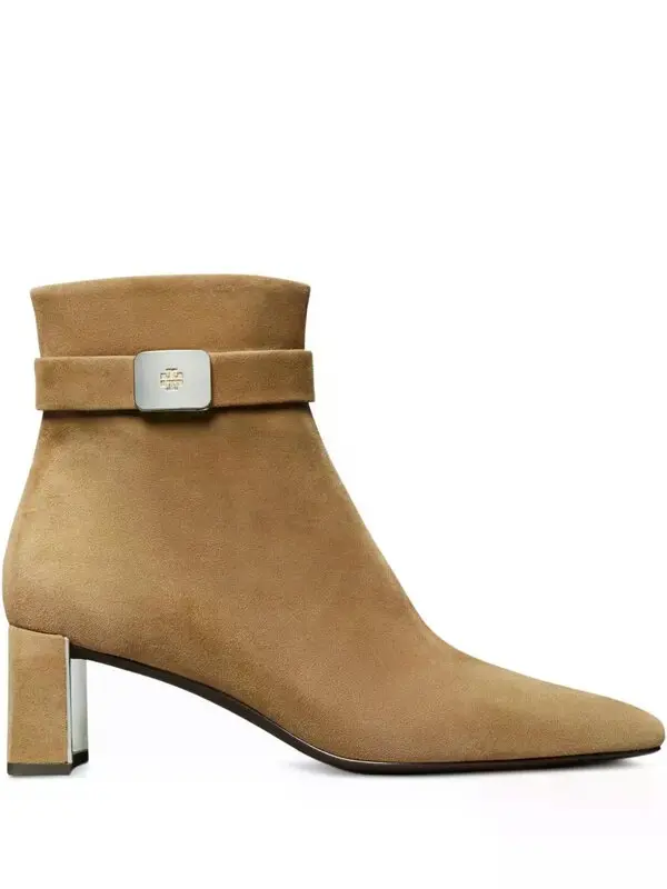 Tory Burch 55mm Buckle-detail Boots - Neutrals