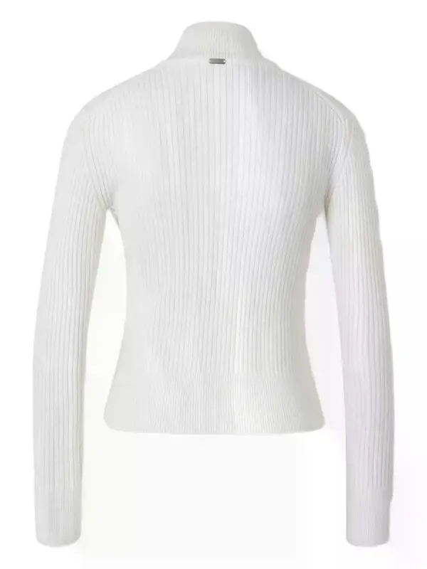 Herno Ribbed-knit Zip Cardigan