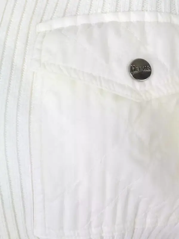Herno Ribbed-knit Zip Cardigan