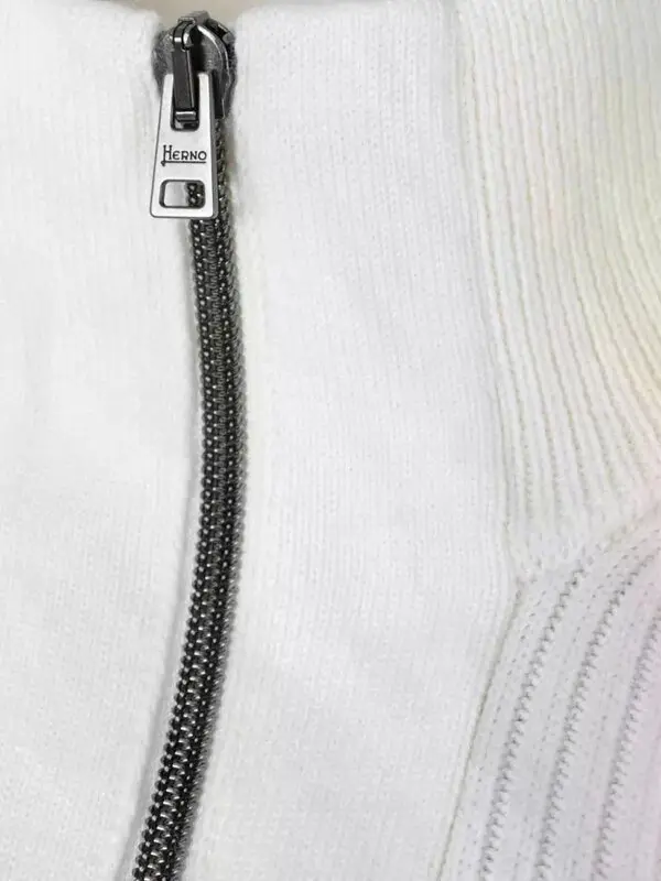 Herno Ribbed-knit Zip Cardigan