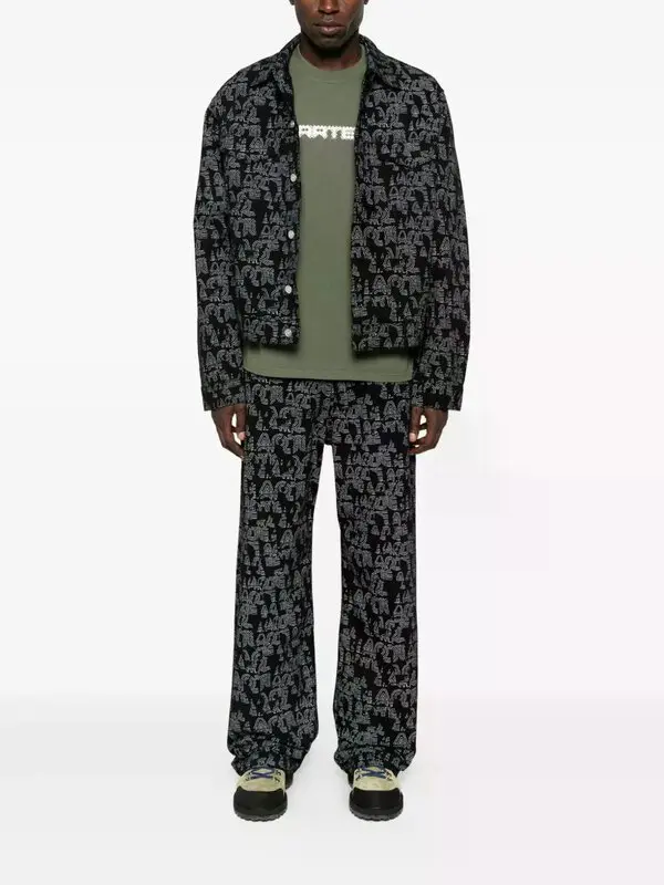 ARTE ANTWERP Graphic-print Denim Jacket
