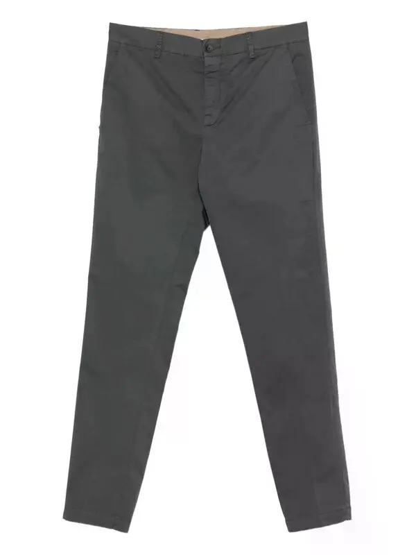 WHITE SAND Button-fly Trousers