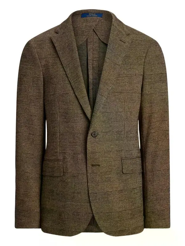 Polo Ralph Lauren Checke-pattern Single-breasted Blazer - Brown