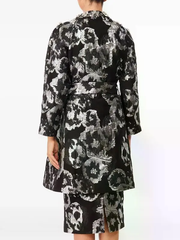 Jenny Packham Embellished Floral Coat