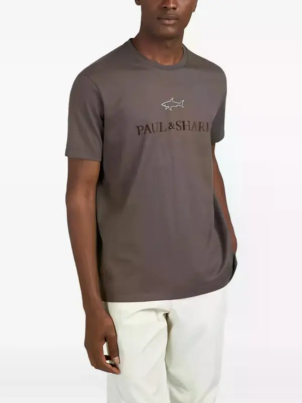 Paul & Shark Cotton T-shirt - Brown