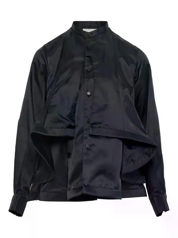 Noir Kei Ninomiya Ruffled-layer Twill Shirt