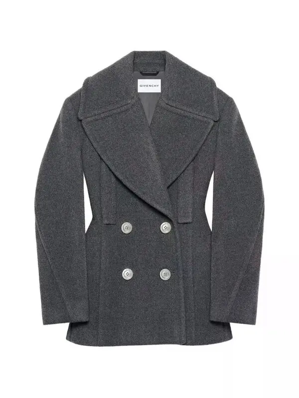 Givenchy Double-breasted Balloon-sleeve Jacket - Grey
